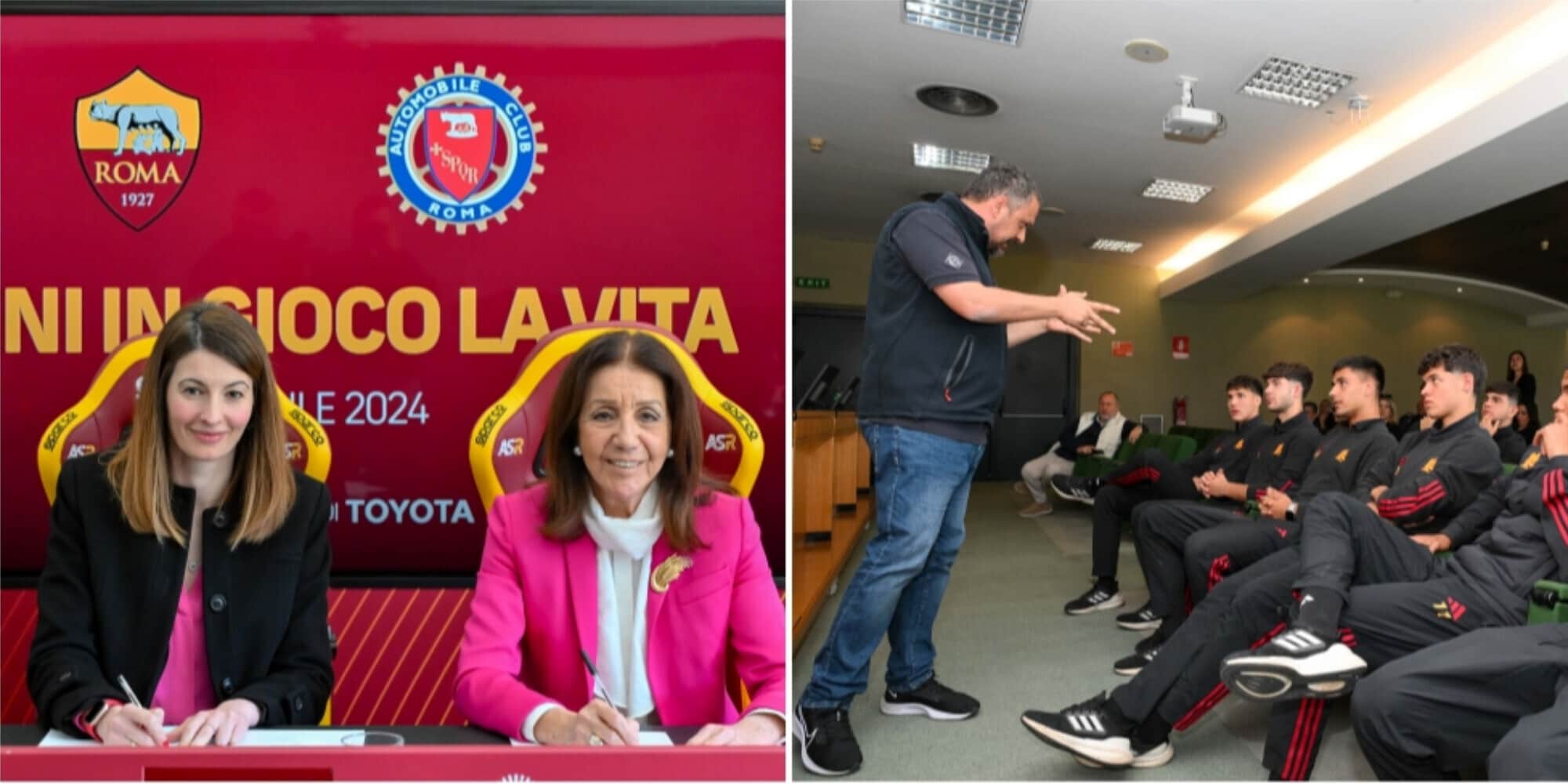 La Roma promuove campagna di sensibilizzazione per la sicurezza nelle strade