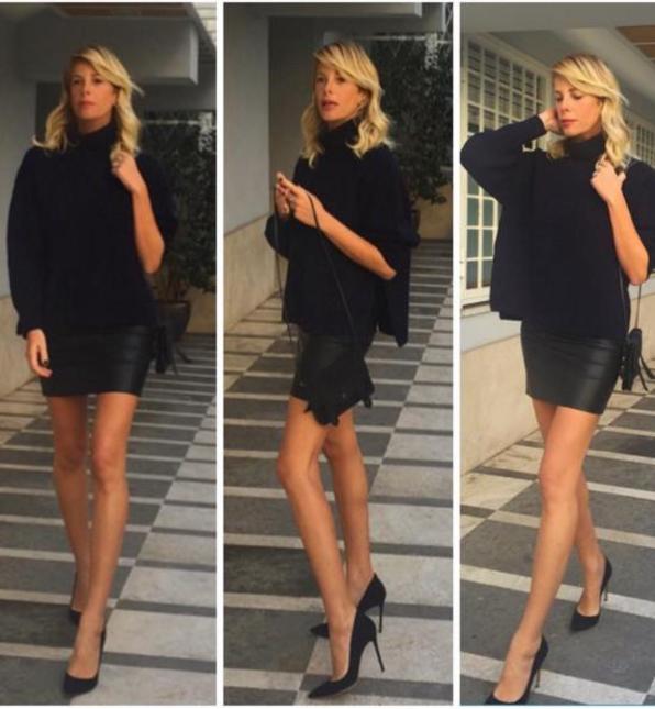 Marcuzzi in collant nero fa impazzire i fans - Corriere dello Sport