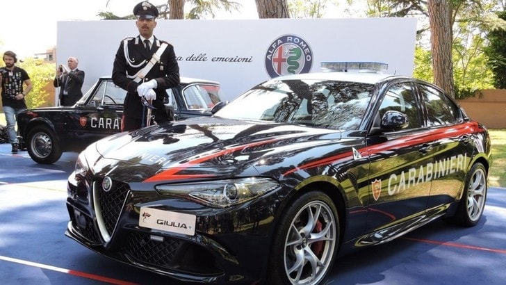 Alfa Giulia Quadrifoglio, la gazzella dei Carabinieri da 510 cv ...