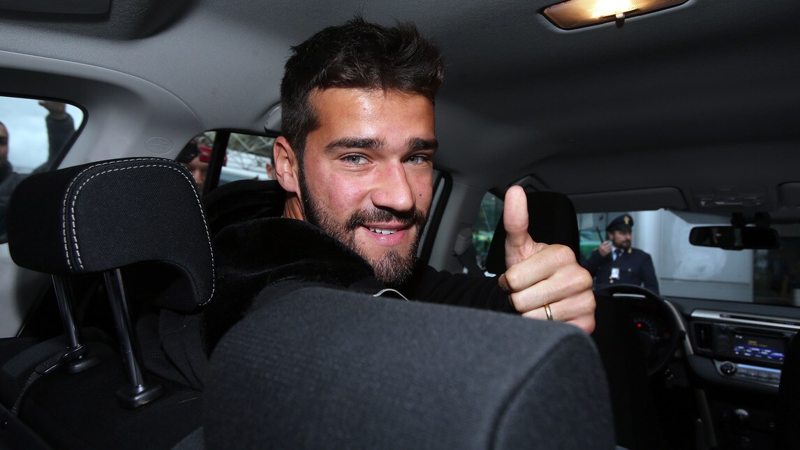 Alisson Becker llega a Roma – Somos de la Roma