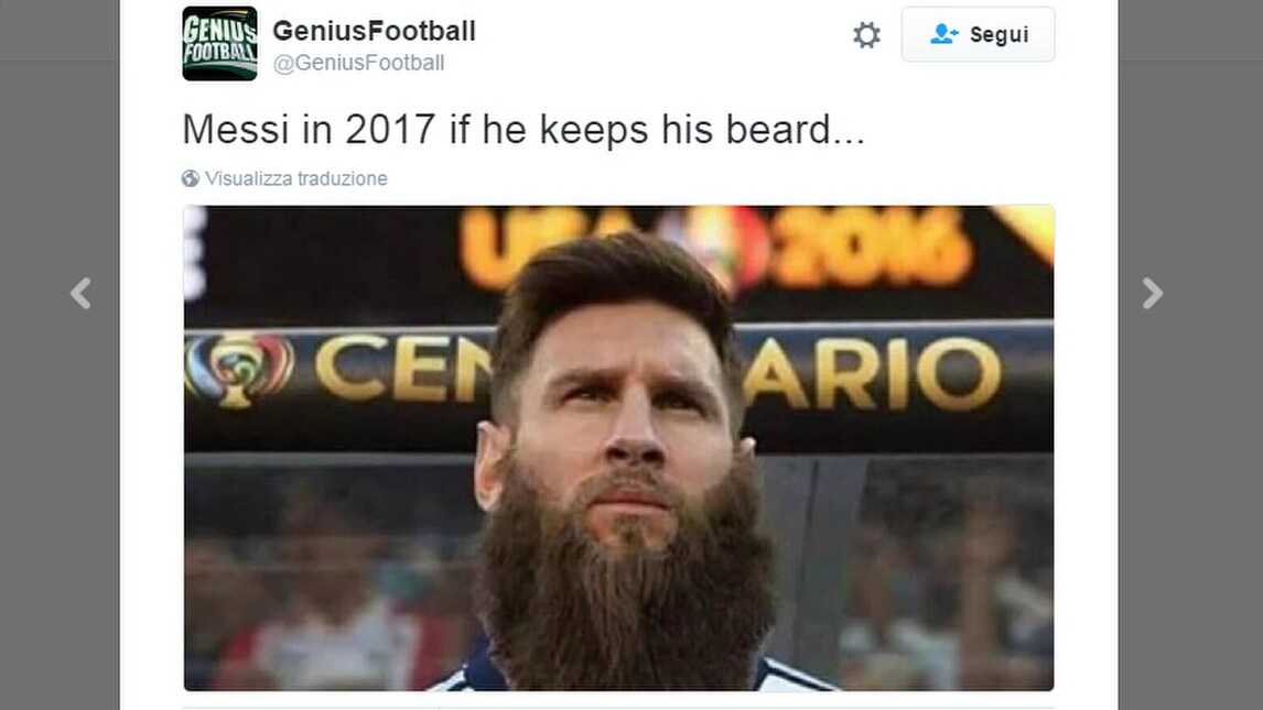 Argentina, la barba amuleto di Messi. I tifosi: «Tienila fino ai Mondiali»