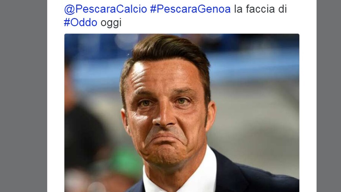 Pescara, è subito Zeman show. E Oddo diventa meme sui social