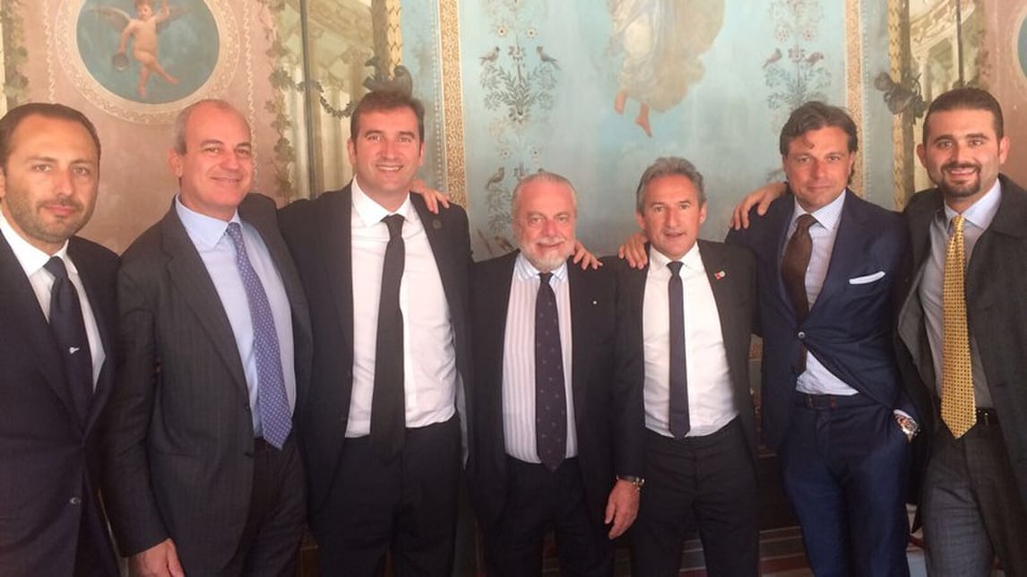 Napoli-Manchester City, pranzo tra dirigenti nella splendida Villa ...