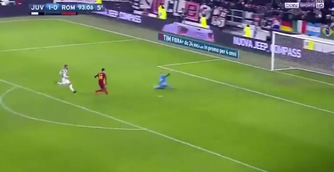 Juventus-Roma, Schick si divora il gol: la fotosequenza