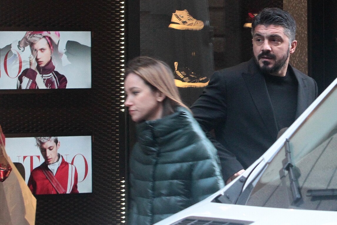 Gattuso, shopping con la moglie a Milano