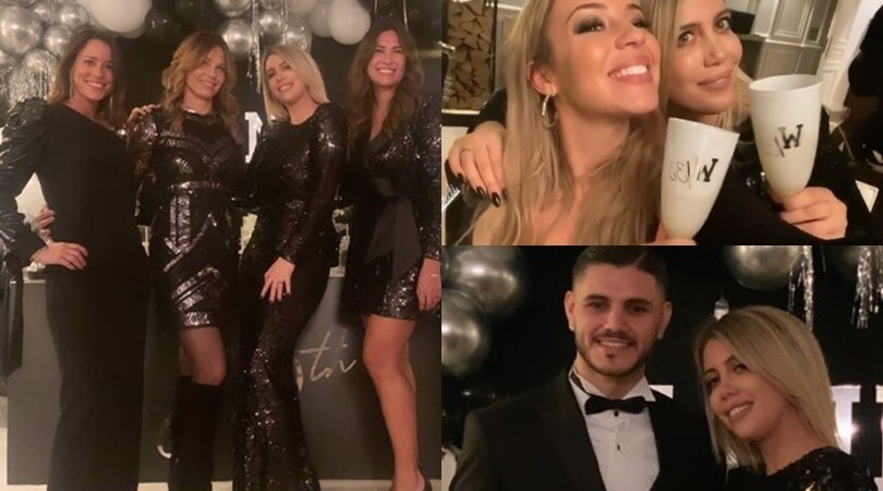 Wanda Nara, party sfrenato con le altre wags del Psg