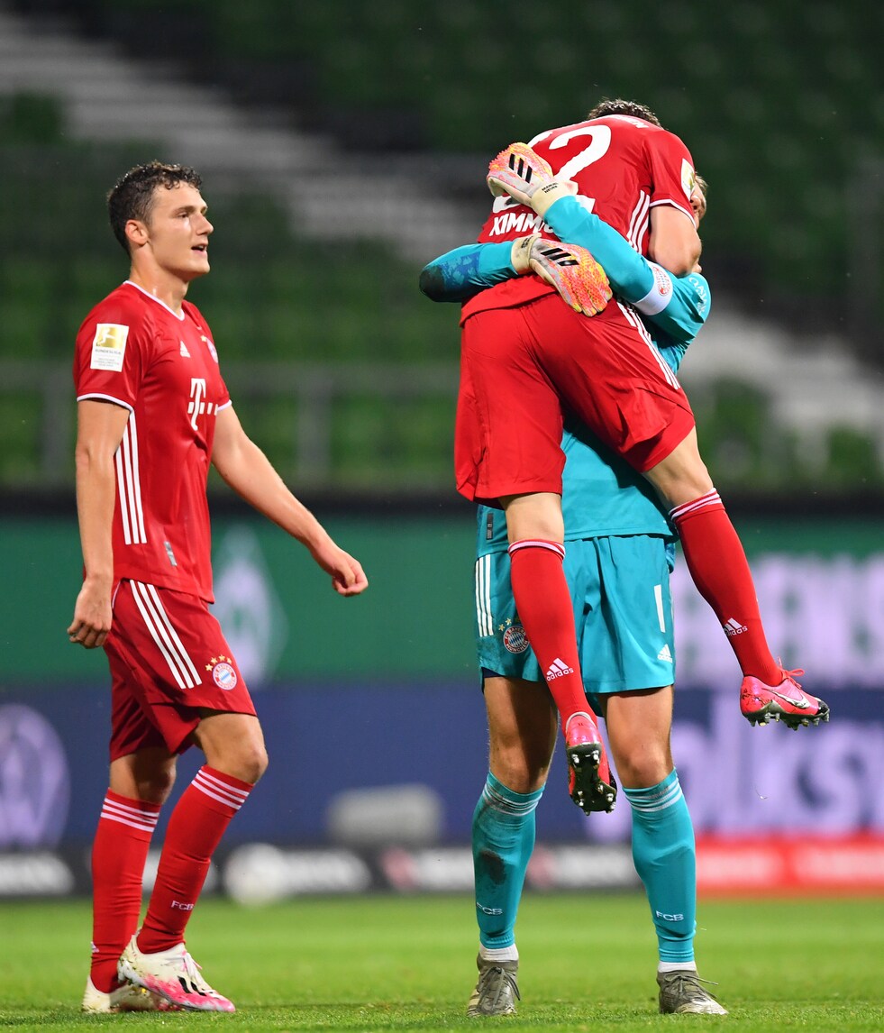 Il Bayern Monaco festeggia il titolo senza tifosi