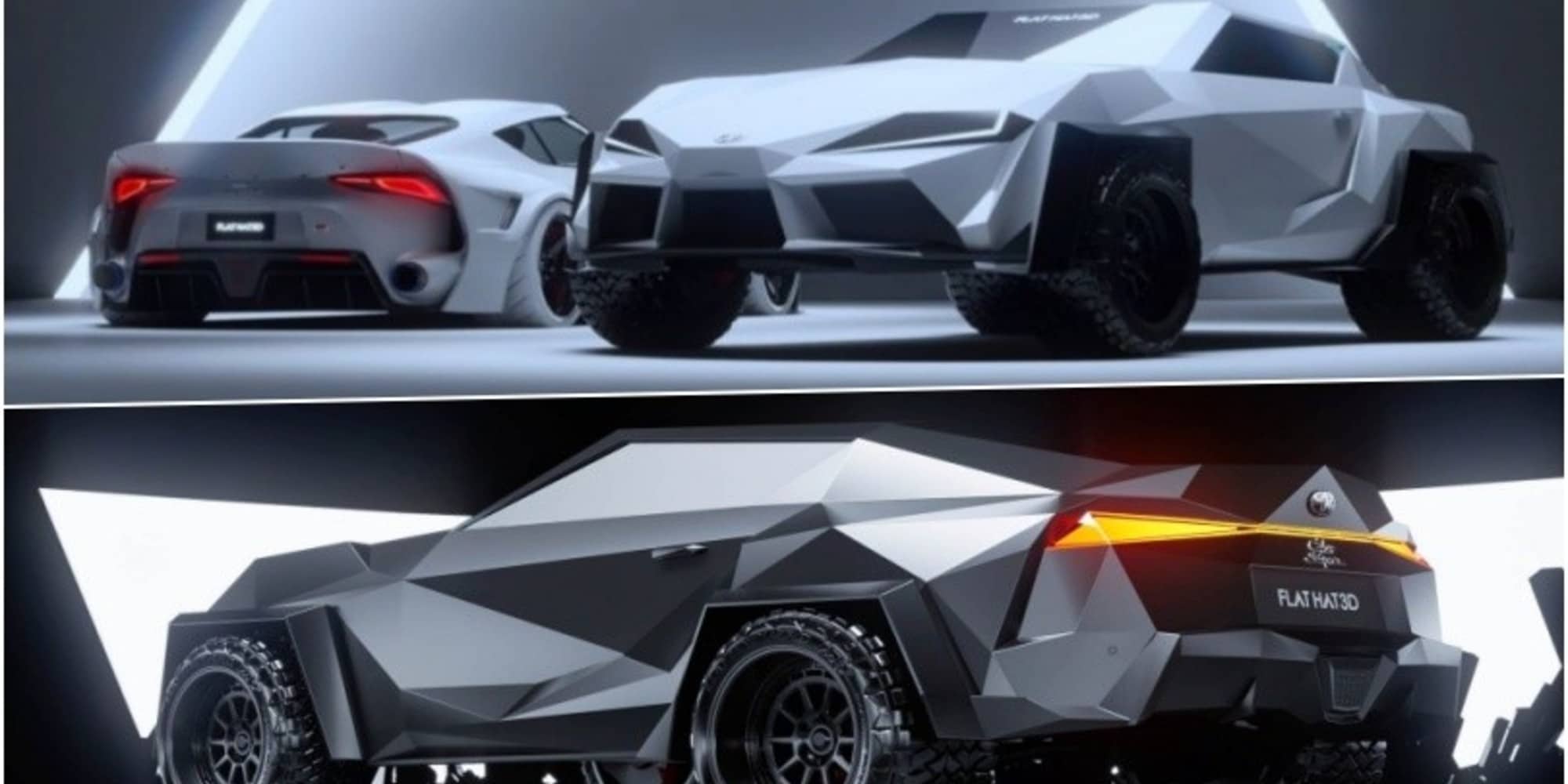 Toyota Supra by FlatHat 3D, la sportiva nipponica perfetta come Batmobile