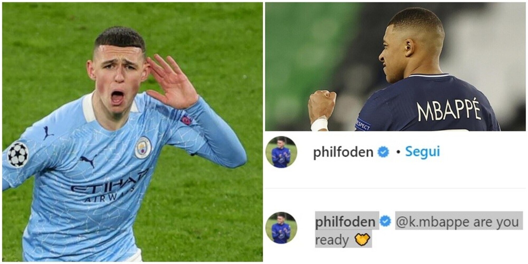City, Foden punta il Psg: "Mbappé, sei pronto?"
