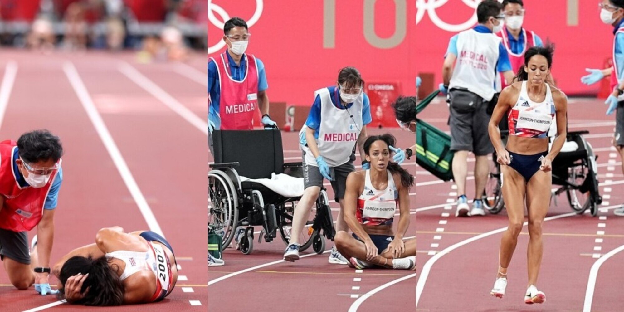 Olimpiadi, Katarina Johnson-Thompson eroica: si fa male ma finisce la gara