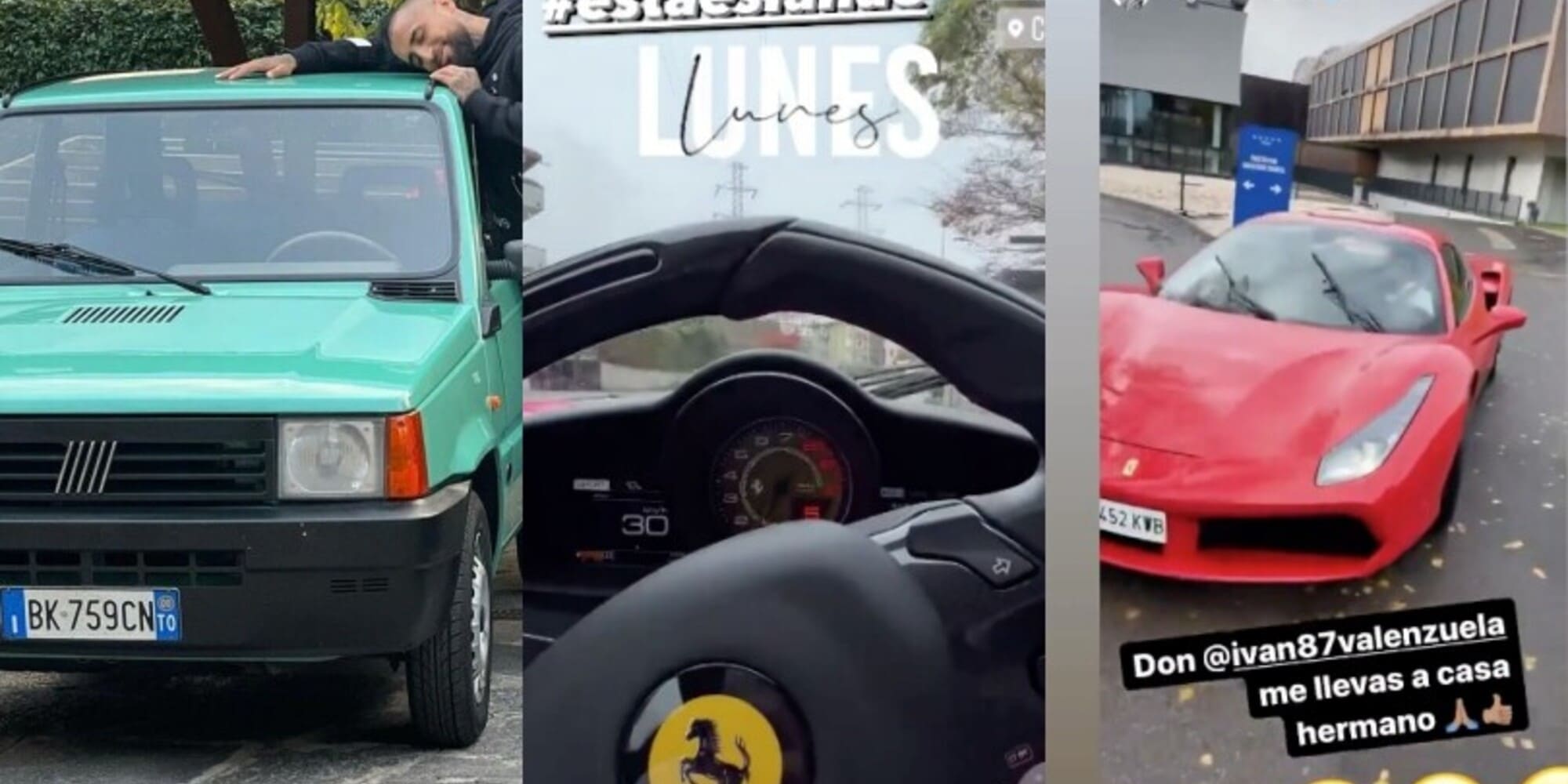 Vidal ha già "tradito" la Panda: è tornato dalla sua Ferrari