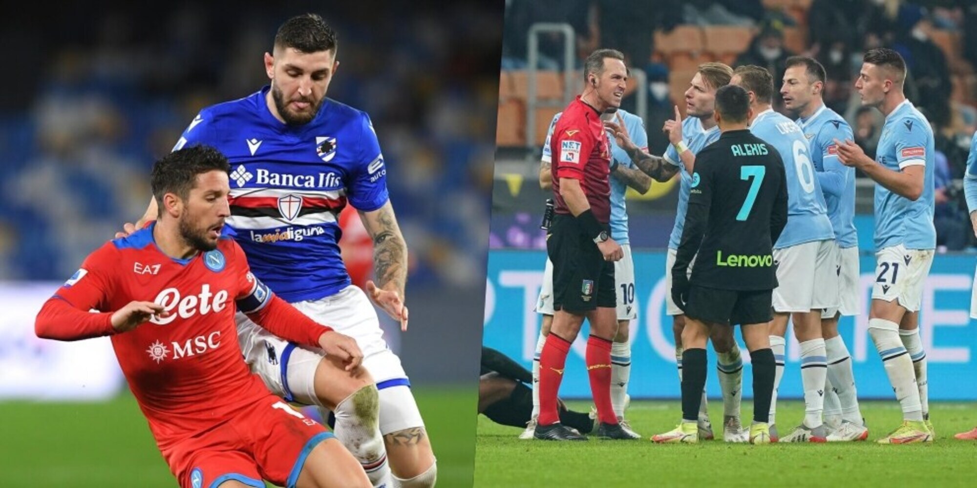 Moviola Serie A: Chabot-Mertens, contatto sospetto. Pairetto, caos in Inter-Lazio