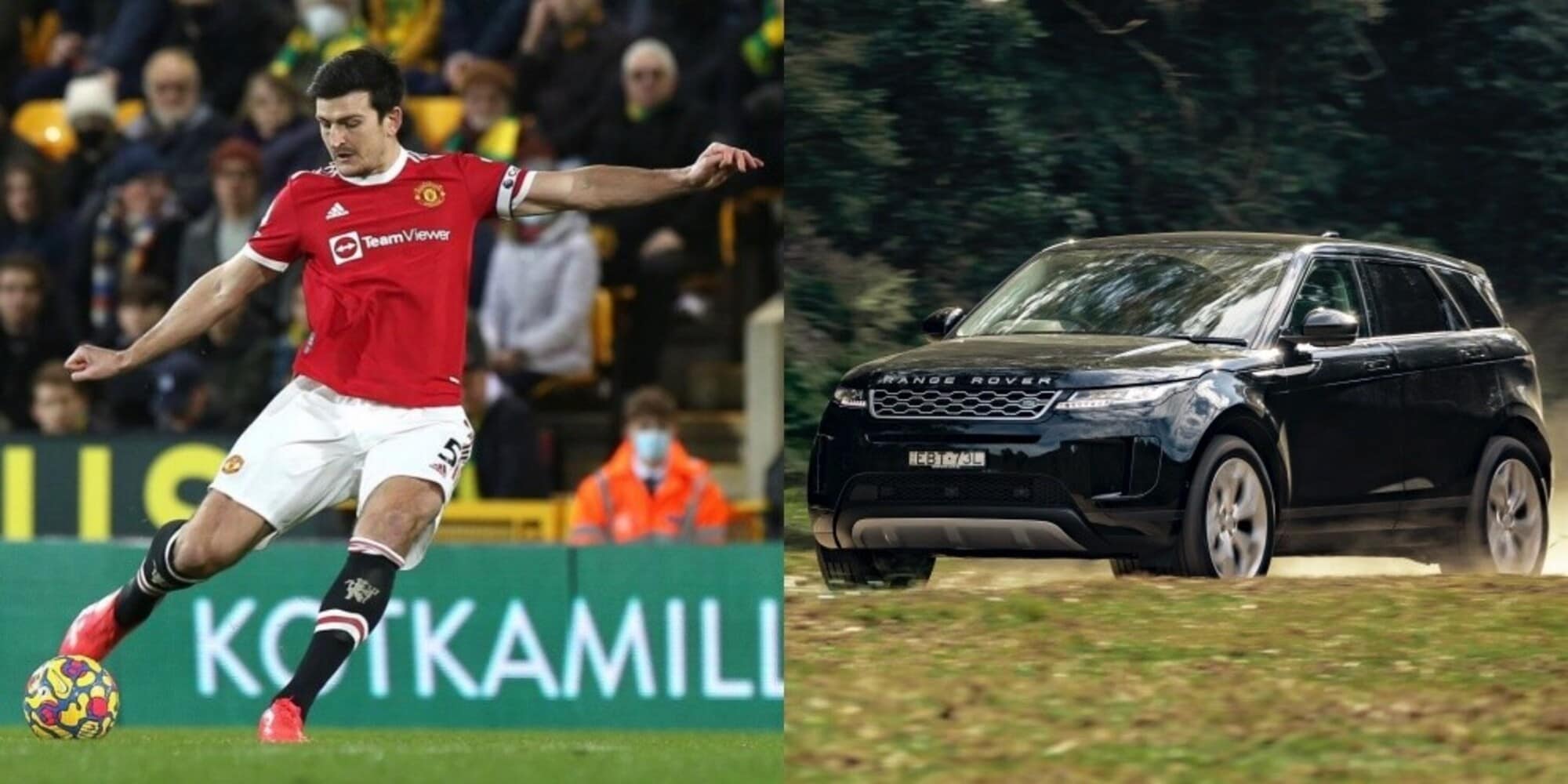 Maguire, imprevisto in Range Rover: un camion gli blocca la strada