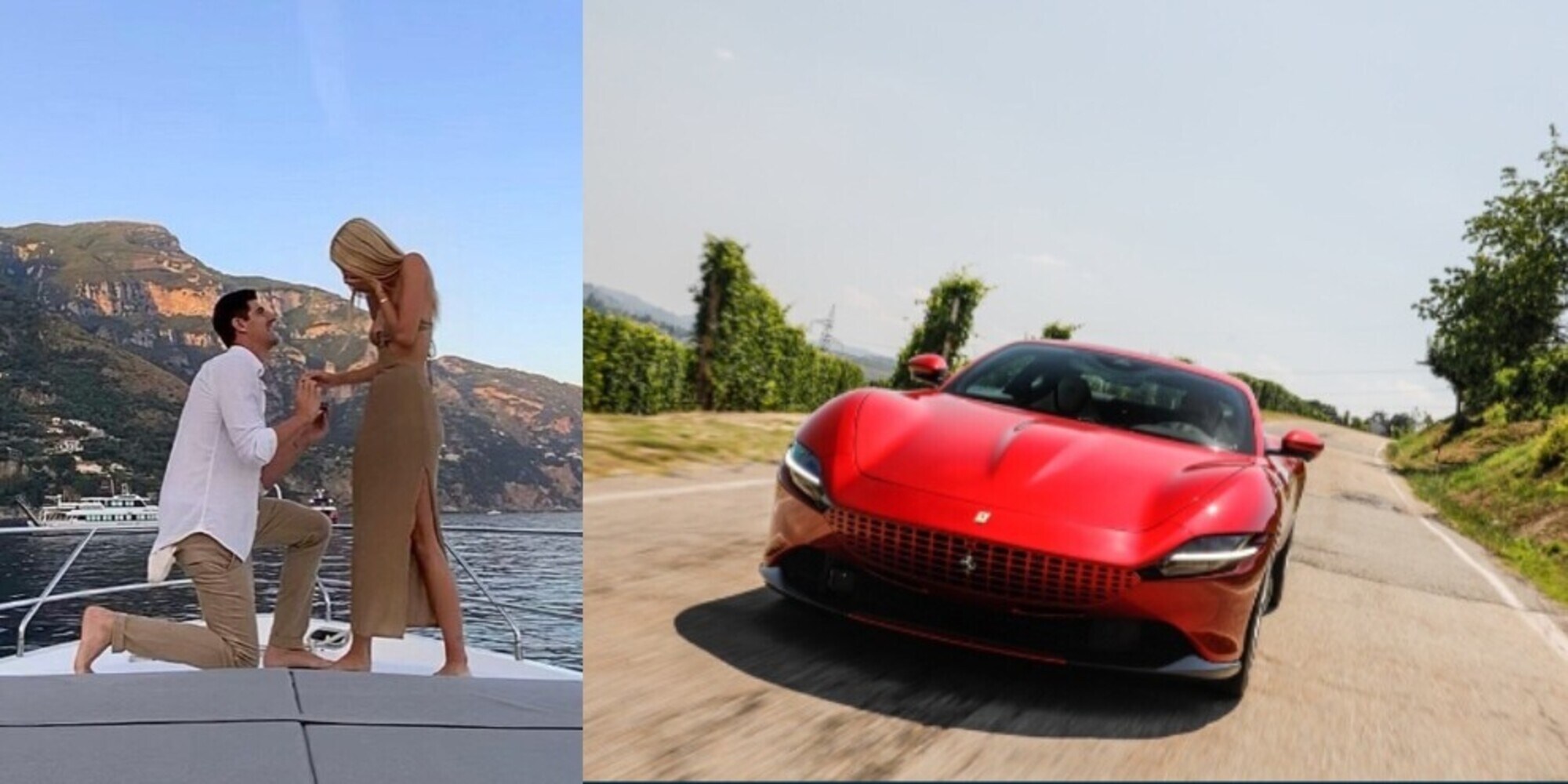 Courtois si sposa con Mishel: tra un giro in Ferrari arriva la proposta ...