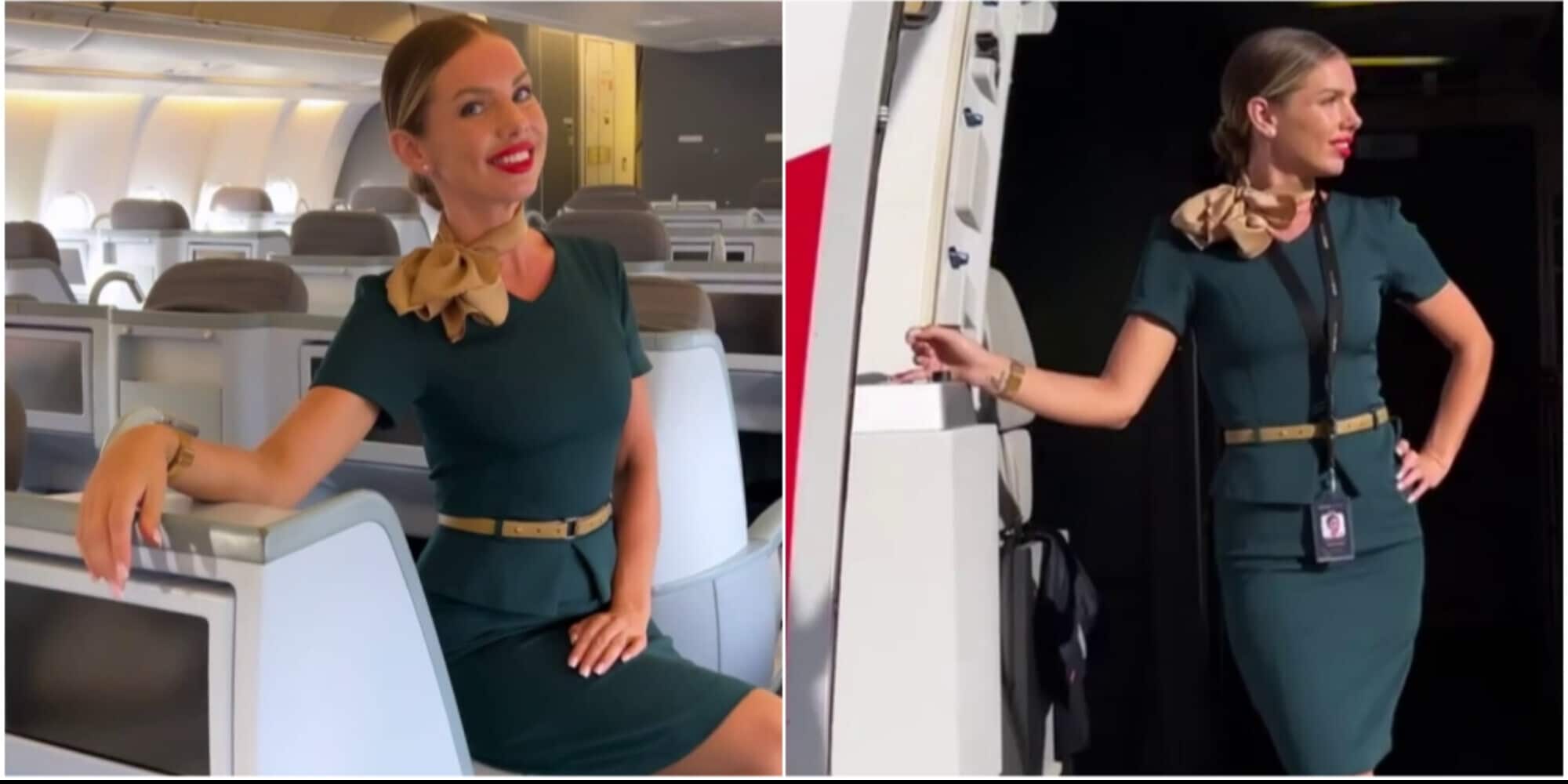 Donata, l'assistente di volo che lascia fare sesso ai passeggeri in aereo