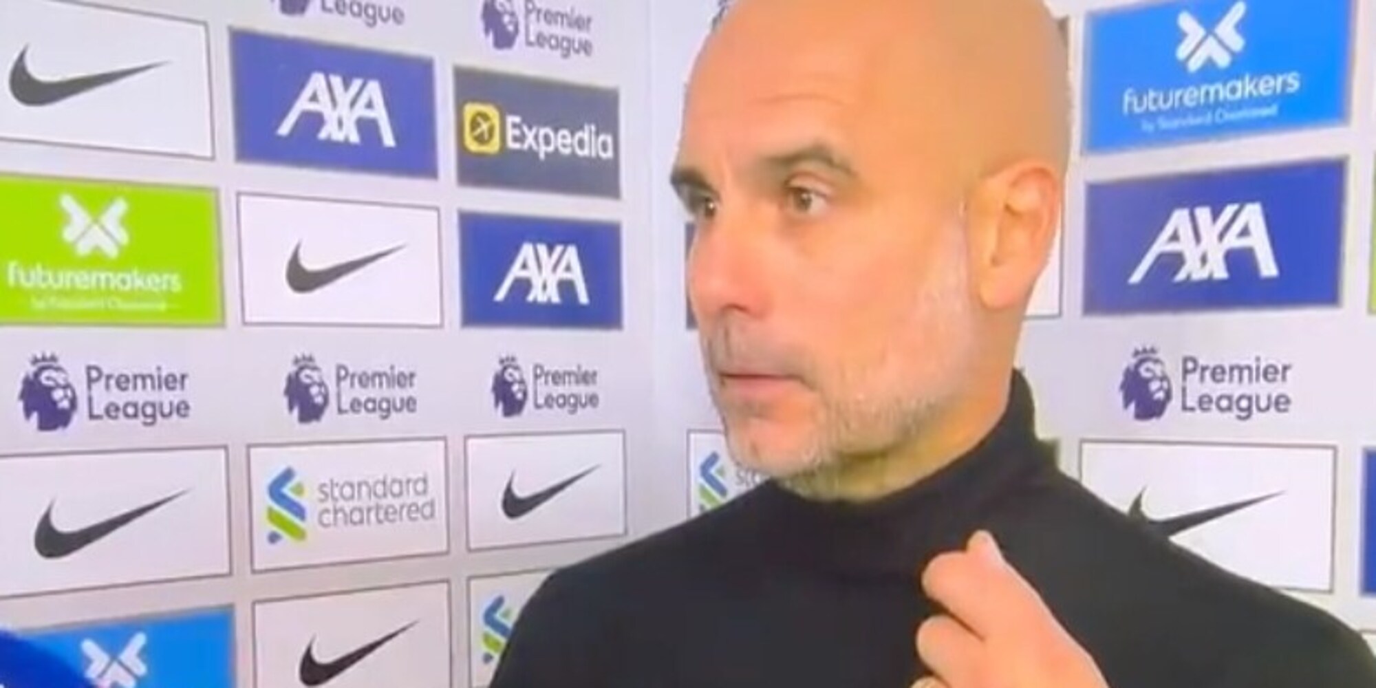 "Quale errore?", la divertente reazione di Guardiola alla domanda del ...