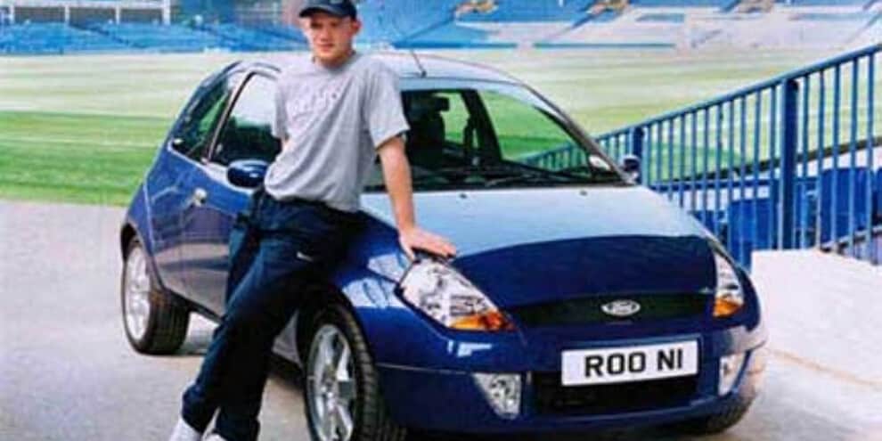 Il primo gol in carriera di Wayne Rooney fu festeggiato...con la Ford Ka