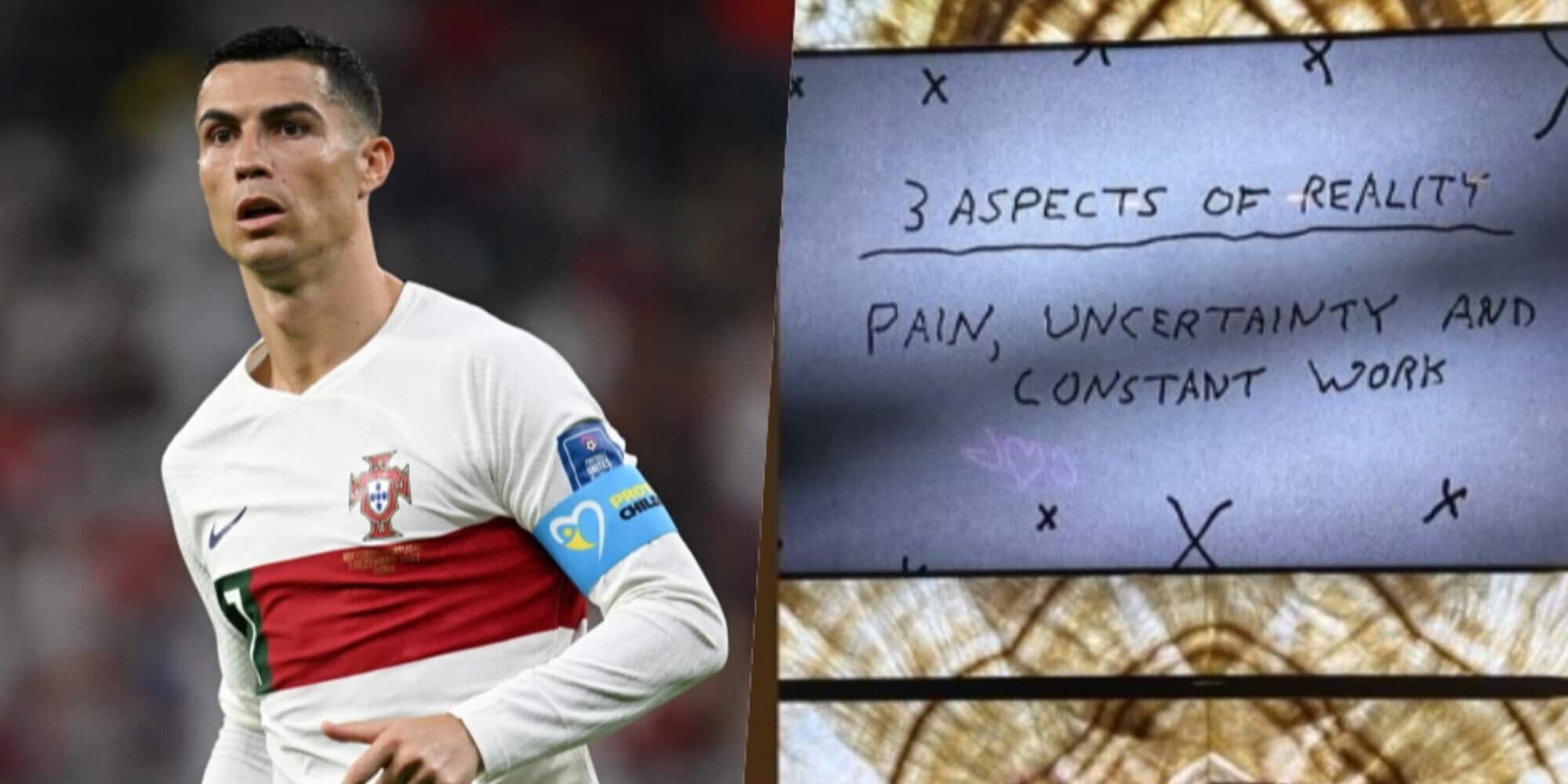 Cristiano Ronaldo e la frase enigmatica: l’origine è in una serie di ...