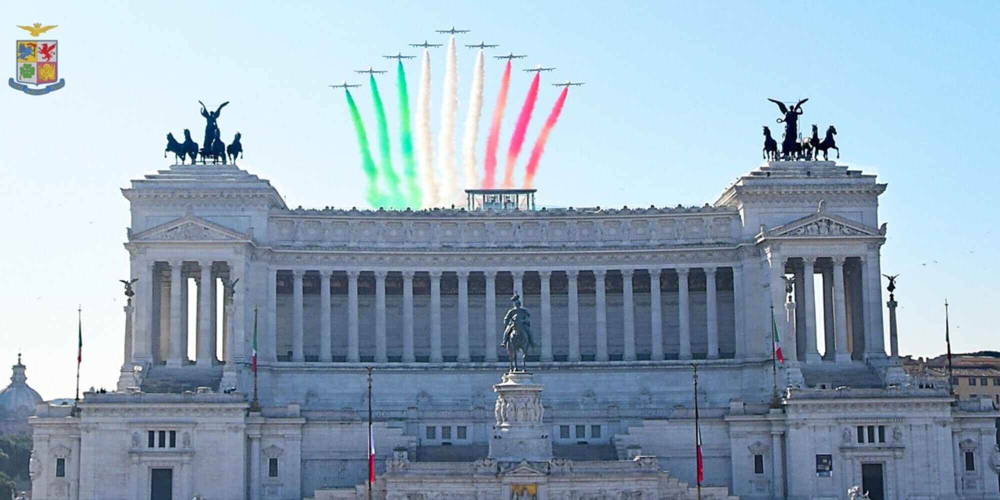 Le Frecce Tricolori sulla Run Rome The Marathon, Roma prende il volo