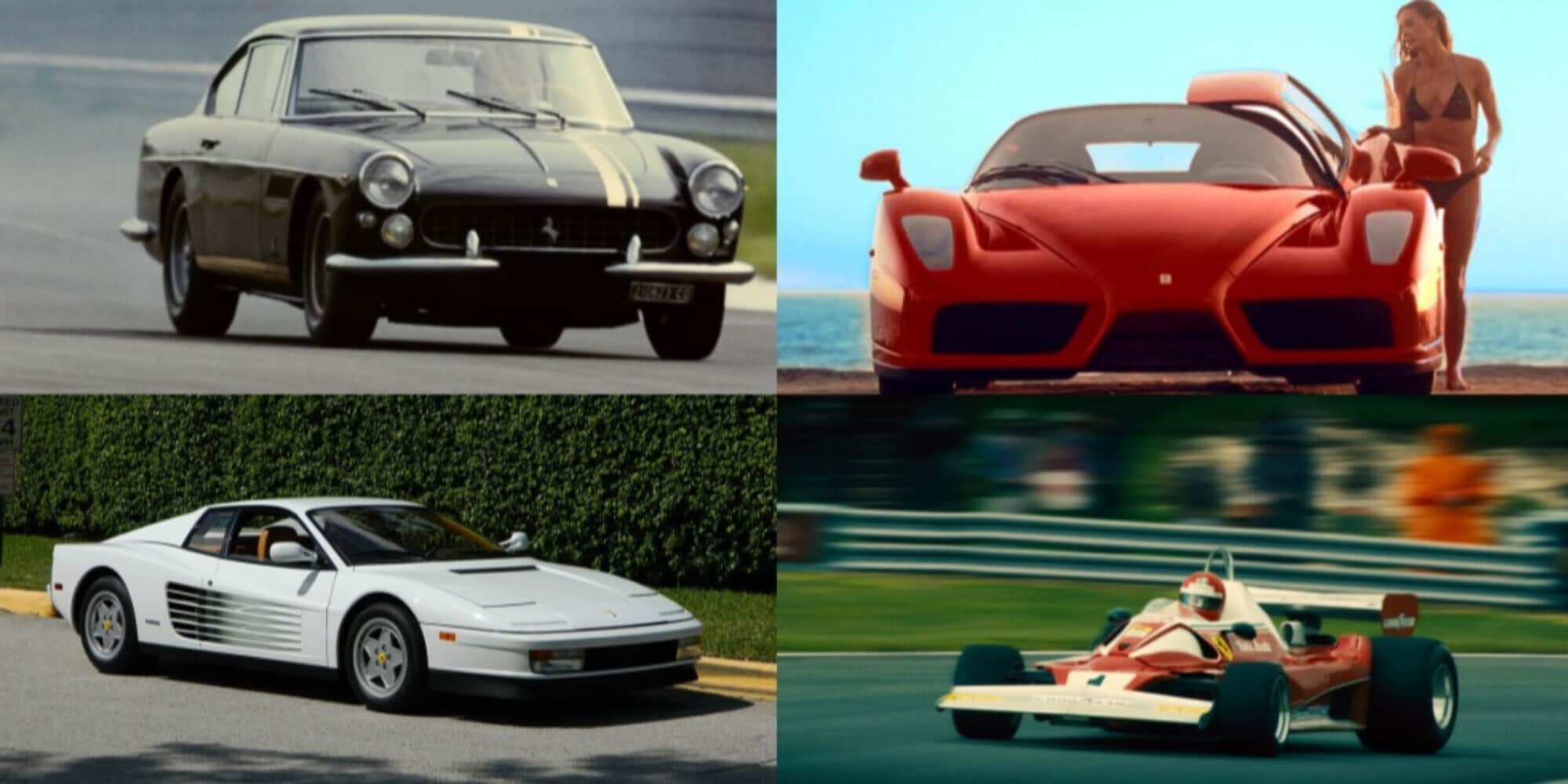 Ferrari, le Rosse che sono diventate delle star del cinema