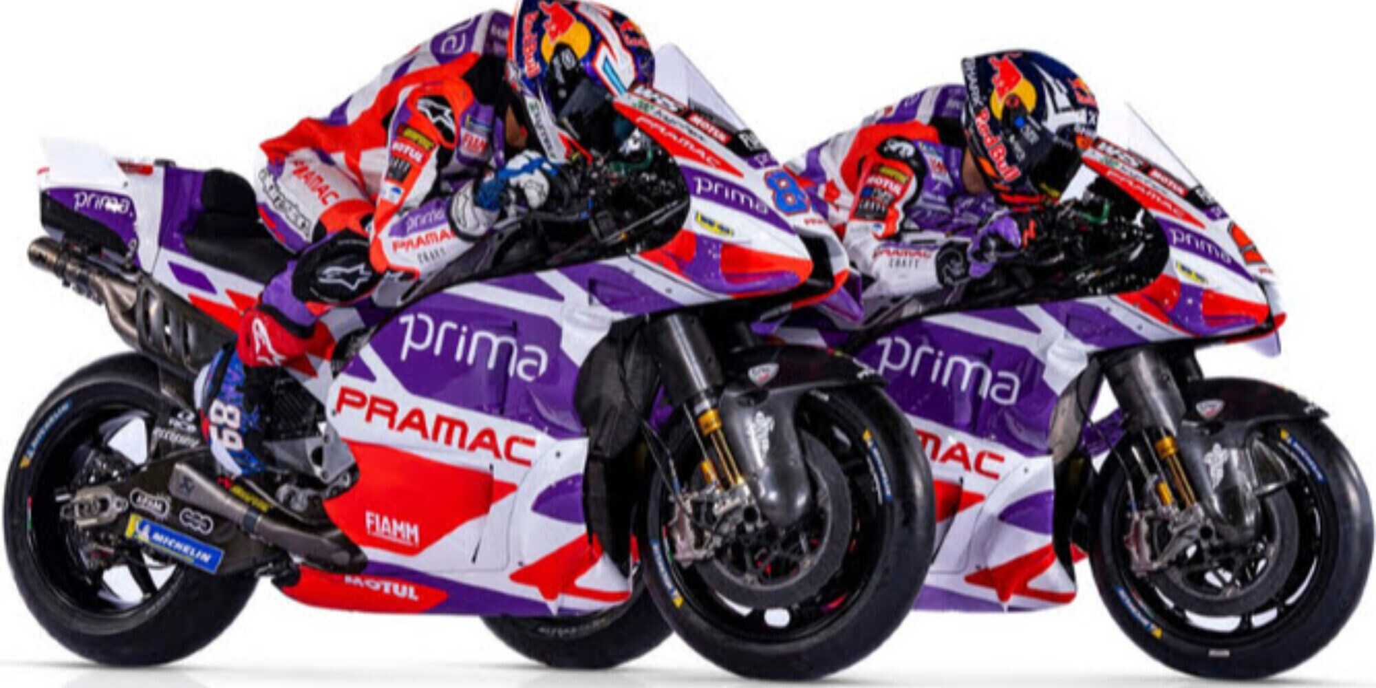 MotoGP, svelate le Ducati Pramac 2023 di Martin e Zarco