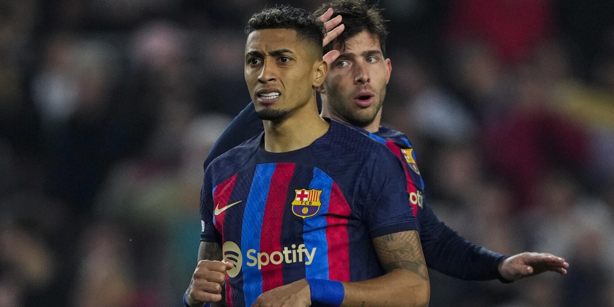 Barcellona, rabbia Raphina dopo il cambio: ecco cosa è successo