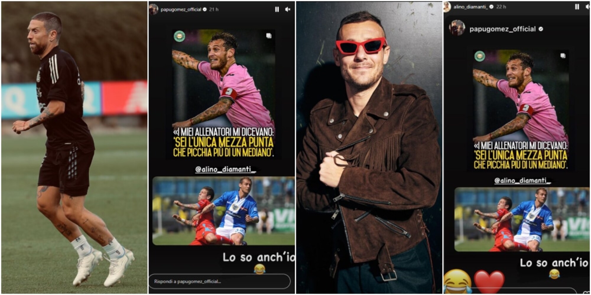 Diamanti e Papu Gomez, botta e risposta social: la simpatica gag