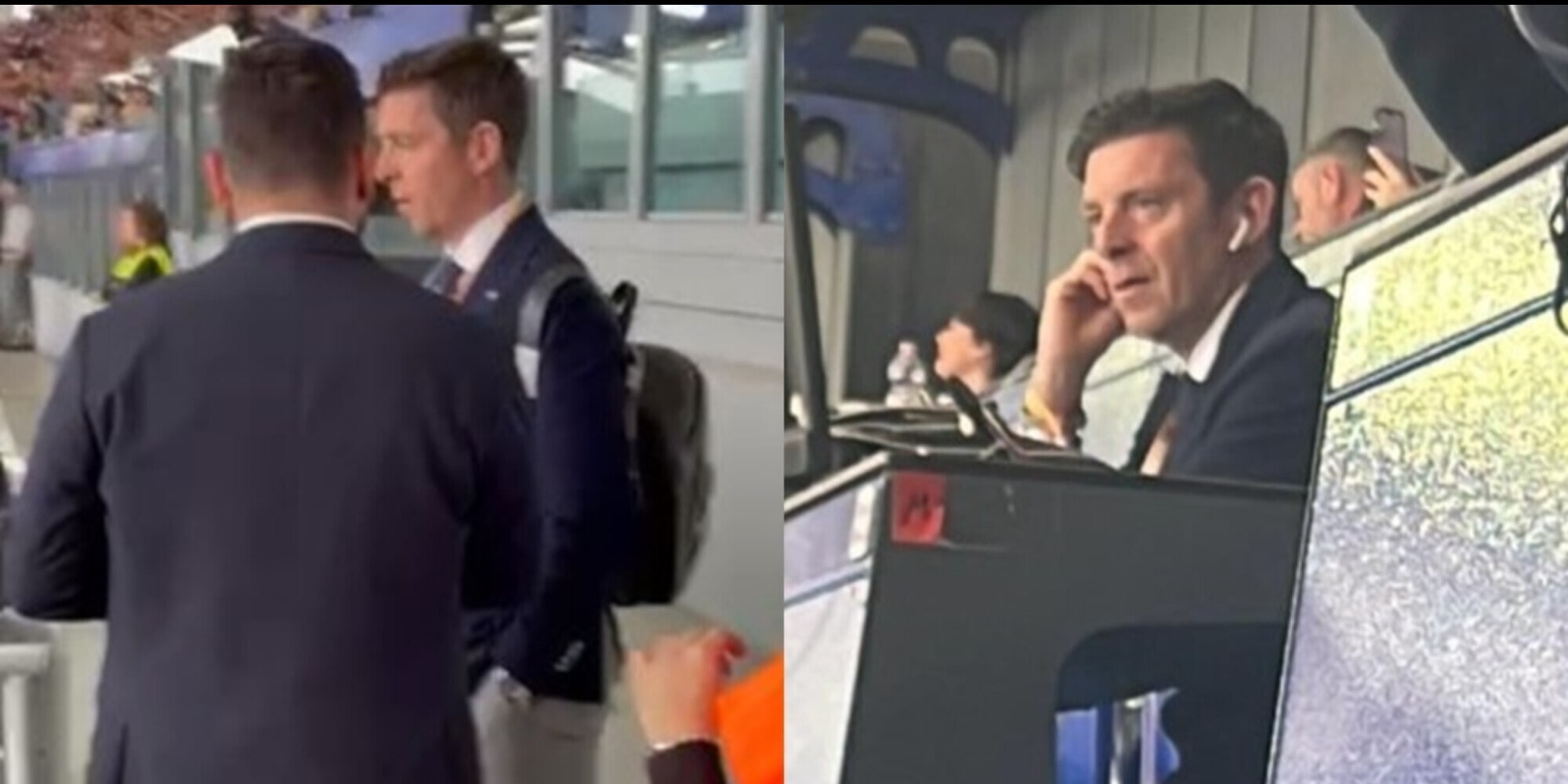 Rocchi osserva la Roma: è in tribuna all'Olimpico