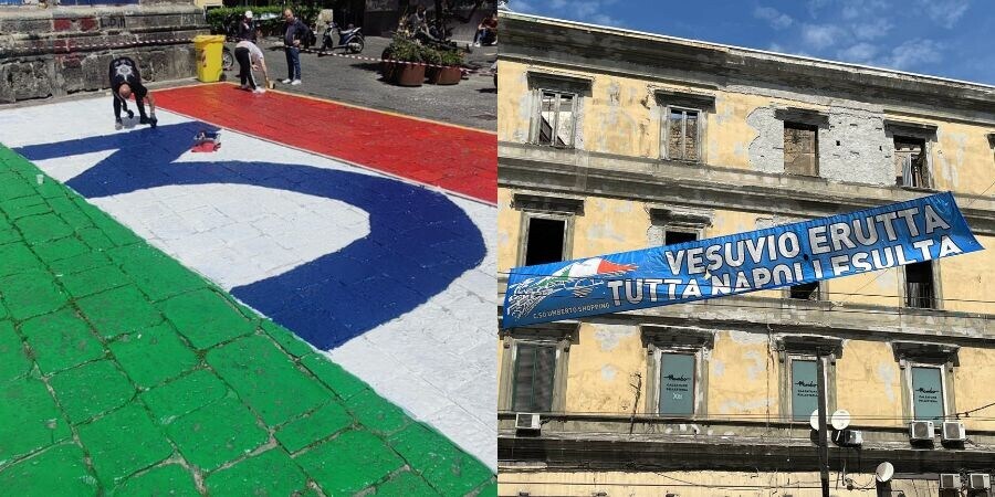 Napoli, si festeggia a testa in su: gli striscioni più belli dello Scudetto