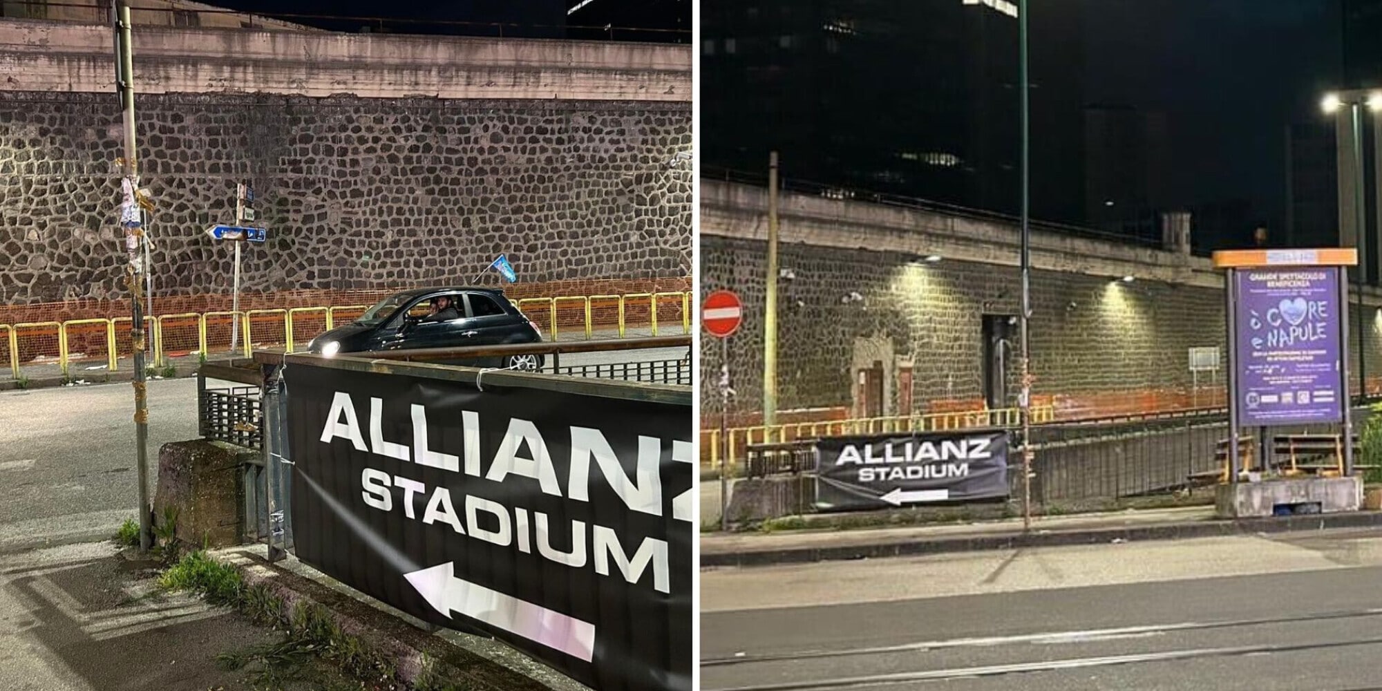"Allianz Stadium", a Napoli spunta striscione sulla Juve e diventa virale