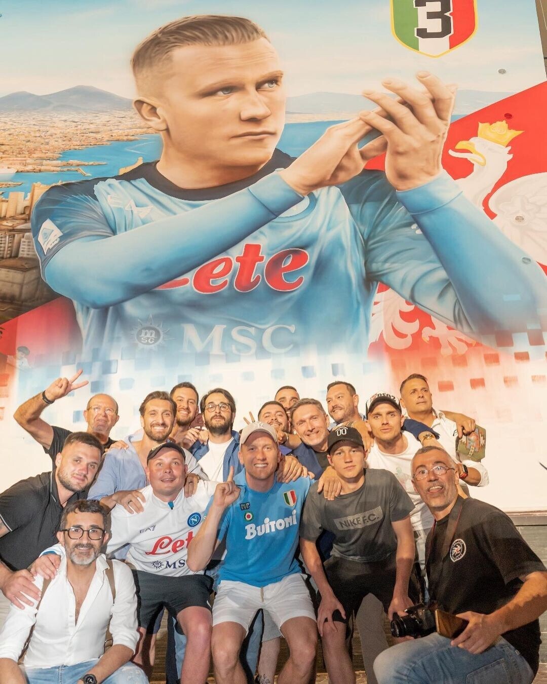 Napoli, inaugurato murale gigantesco per Zielinski