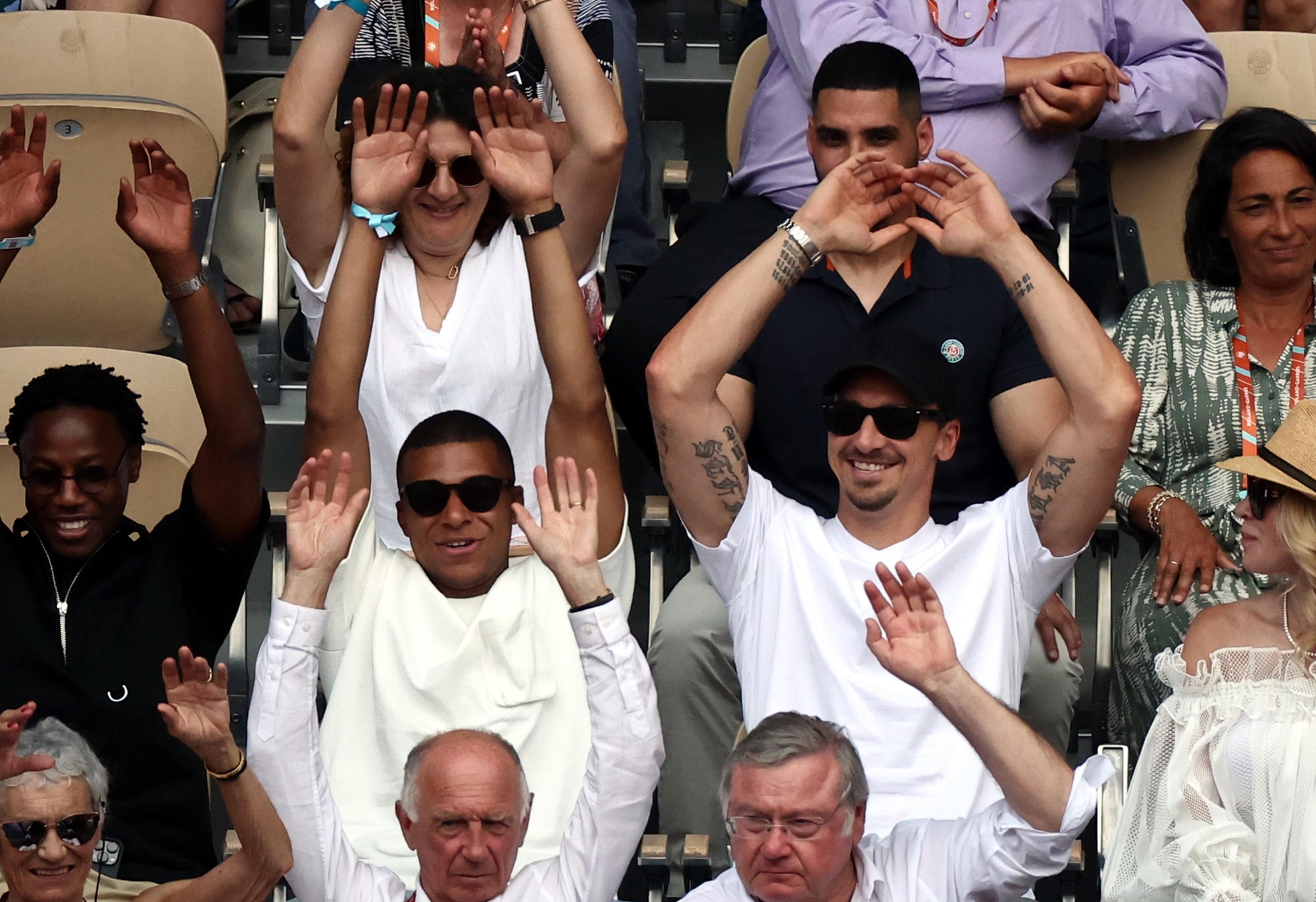 Quanti vip al Roland Garros: da Mbappé a Ibra. Tutte le FOTO