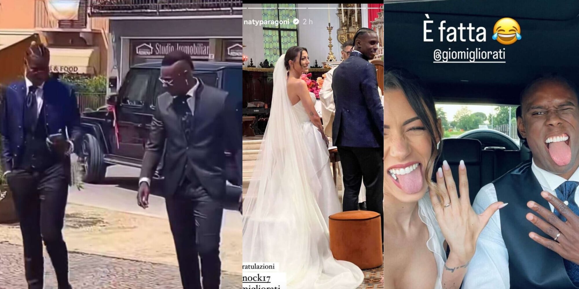 Balotelli testimone, Enock si è sposato: chi è la moglie, invitati ex ...