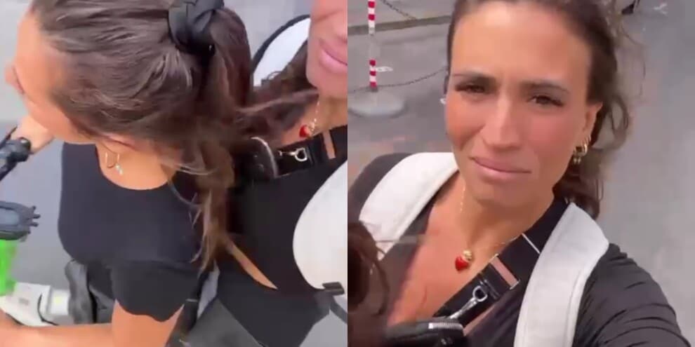 La moglie di Cassano scopre Parigi... in monopattino