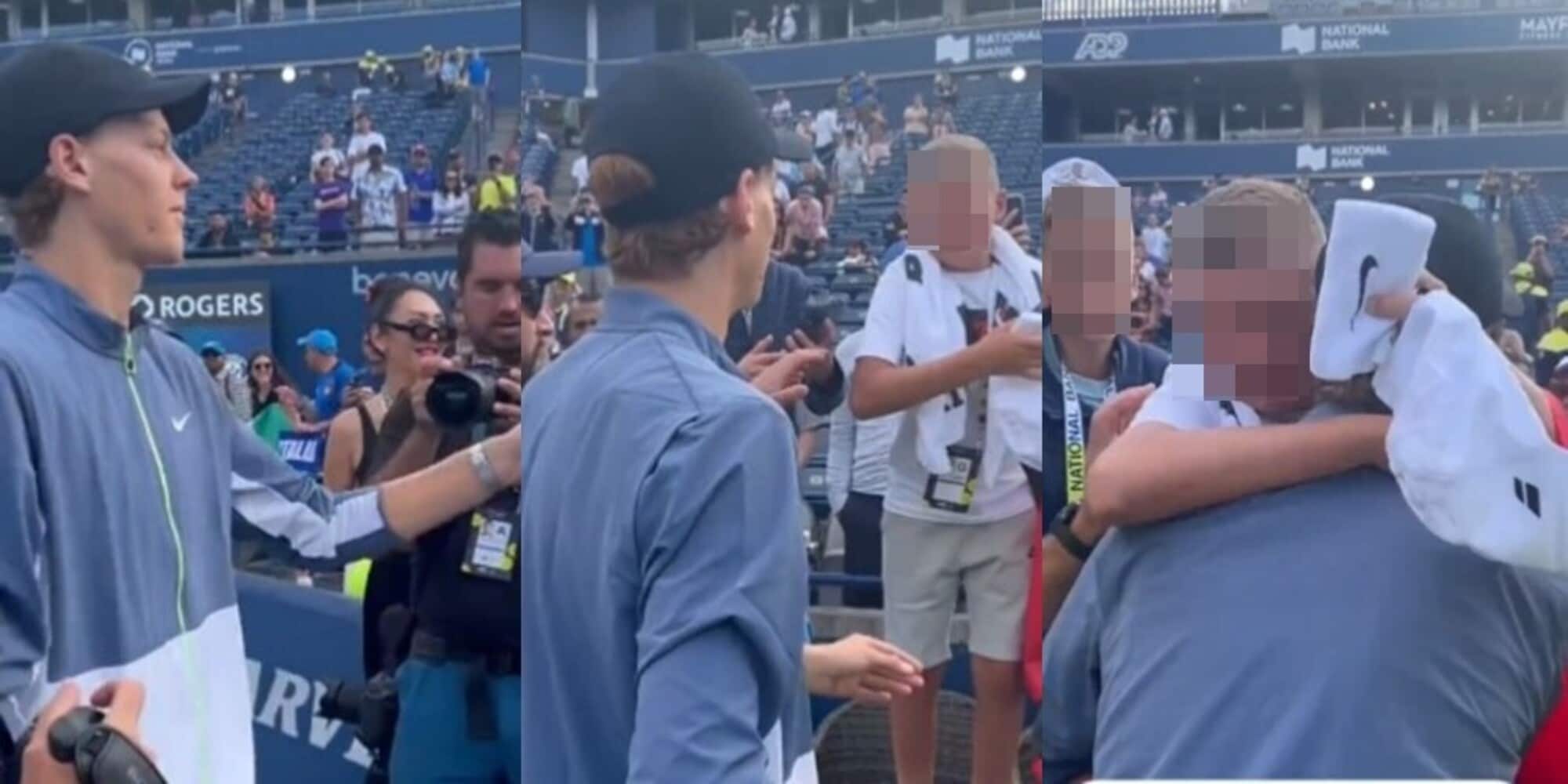 Sinner vince a Toronto e corre da un tifoso: il gesto che ha commosso tutti