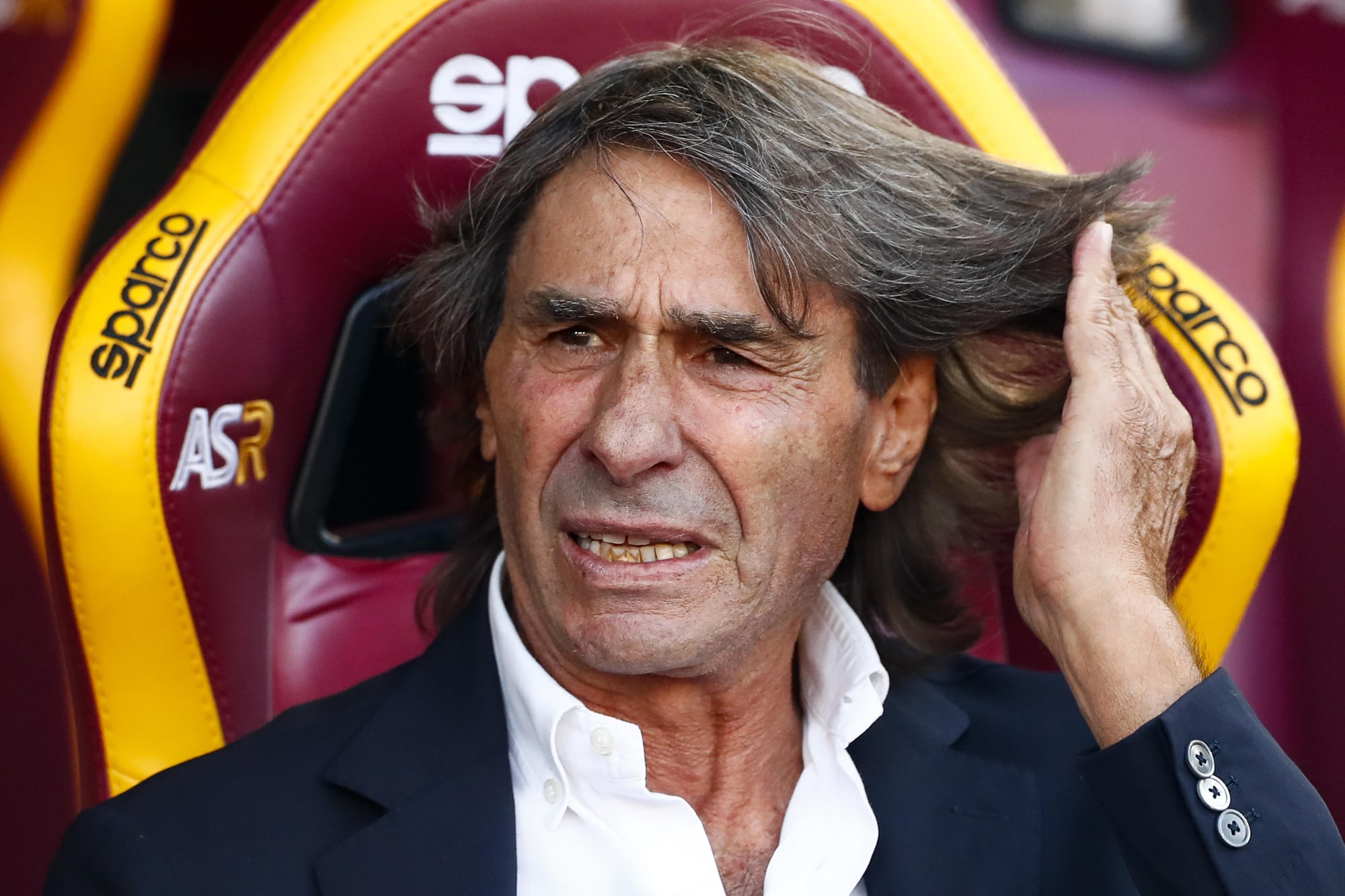 Bruno Conti in panchina contro la Salernitana: l'omaggio dei tifosi ...