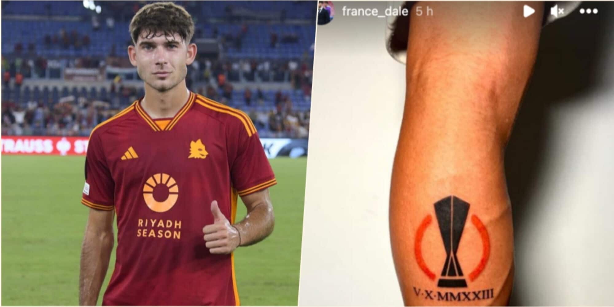 D'Alessio e l'esordio speciale con la Roma: il tatuaggio esalta i tifosi