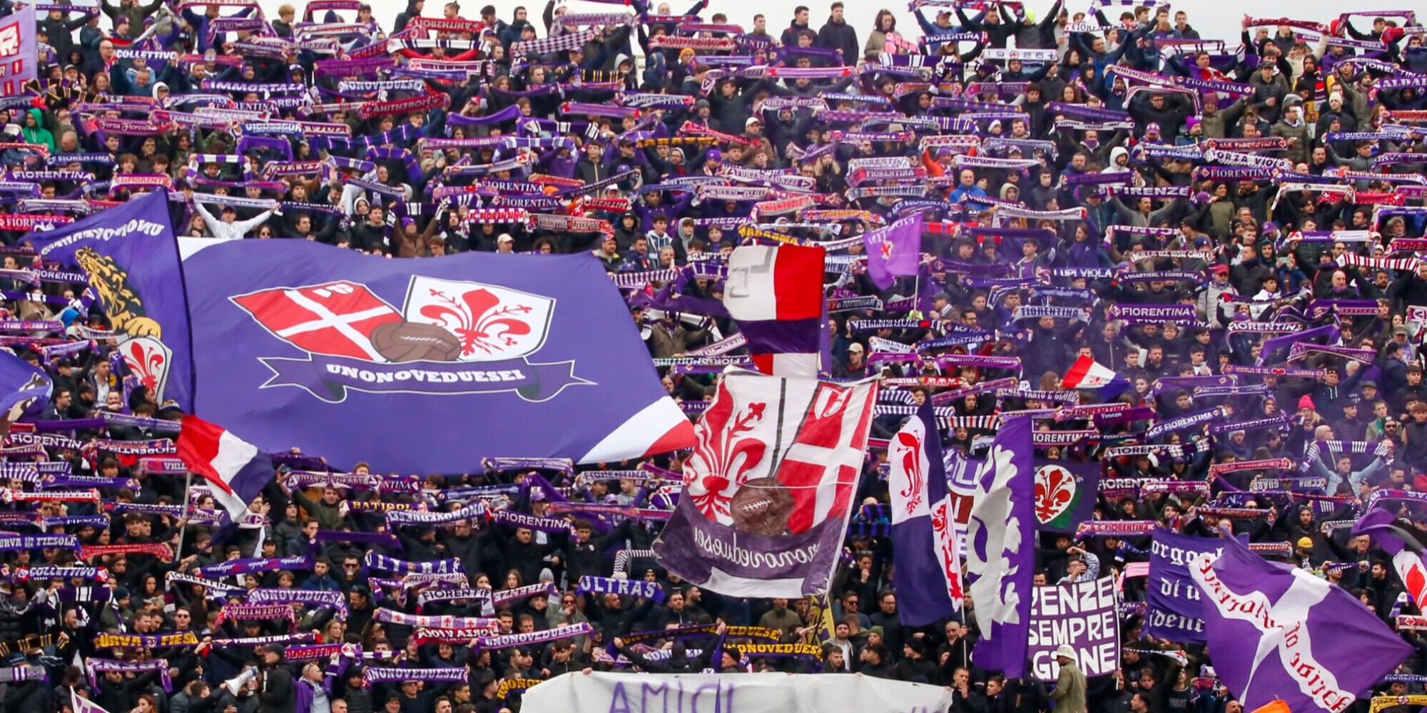 Maltempo: la Curva Fiesole non sarà al Franchi per Fiorentina-Juve