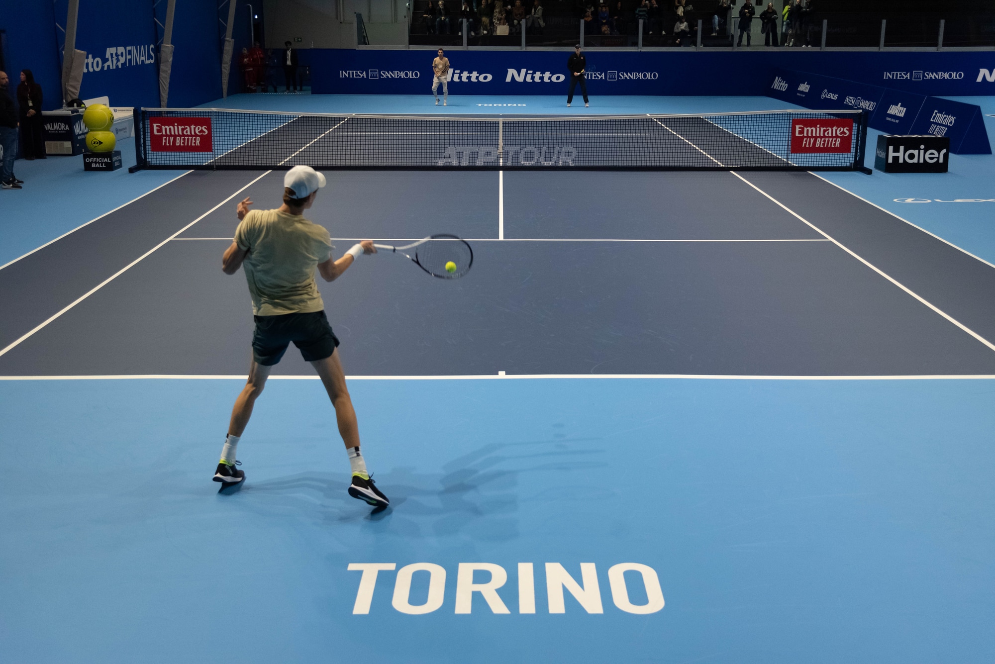 Nitto ATP Finals, Sinner è già carico: eccolo in campo a Torino