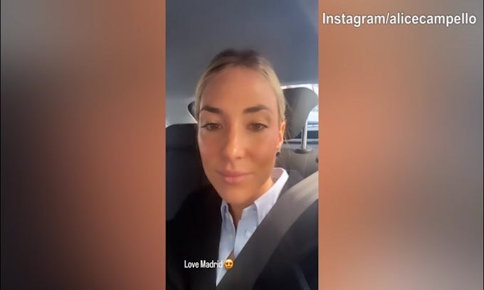 Alice Campello in giro per la città: "Amo Madrid"