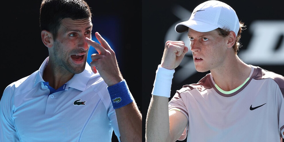 Sinner-Djokovic, sfida stellare: la semifinale Australian Open in foto