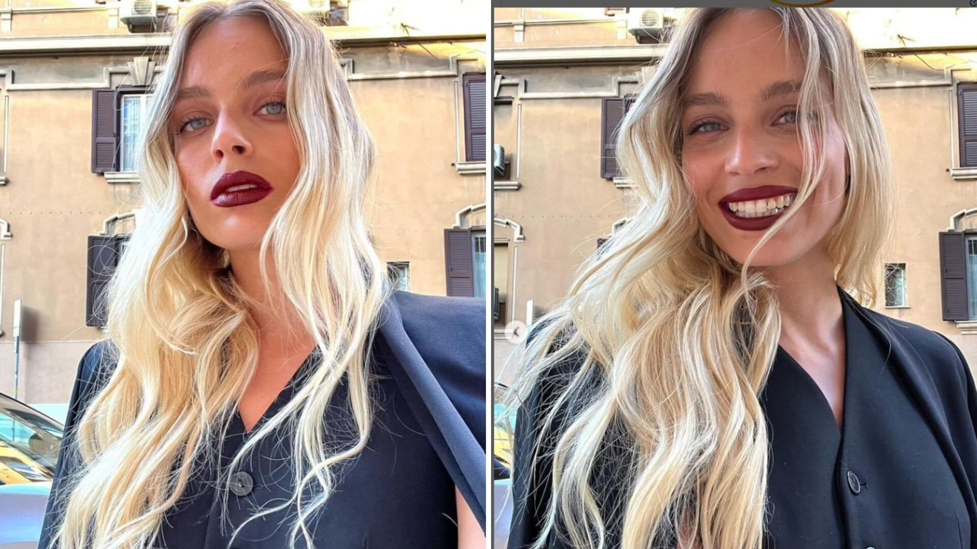 Roma, la modella con la maglia del derby fa impazzire i social: chi è