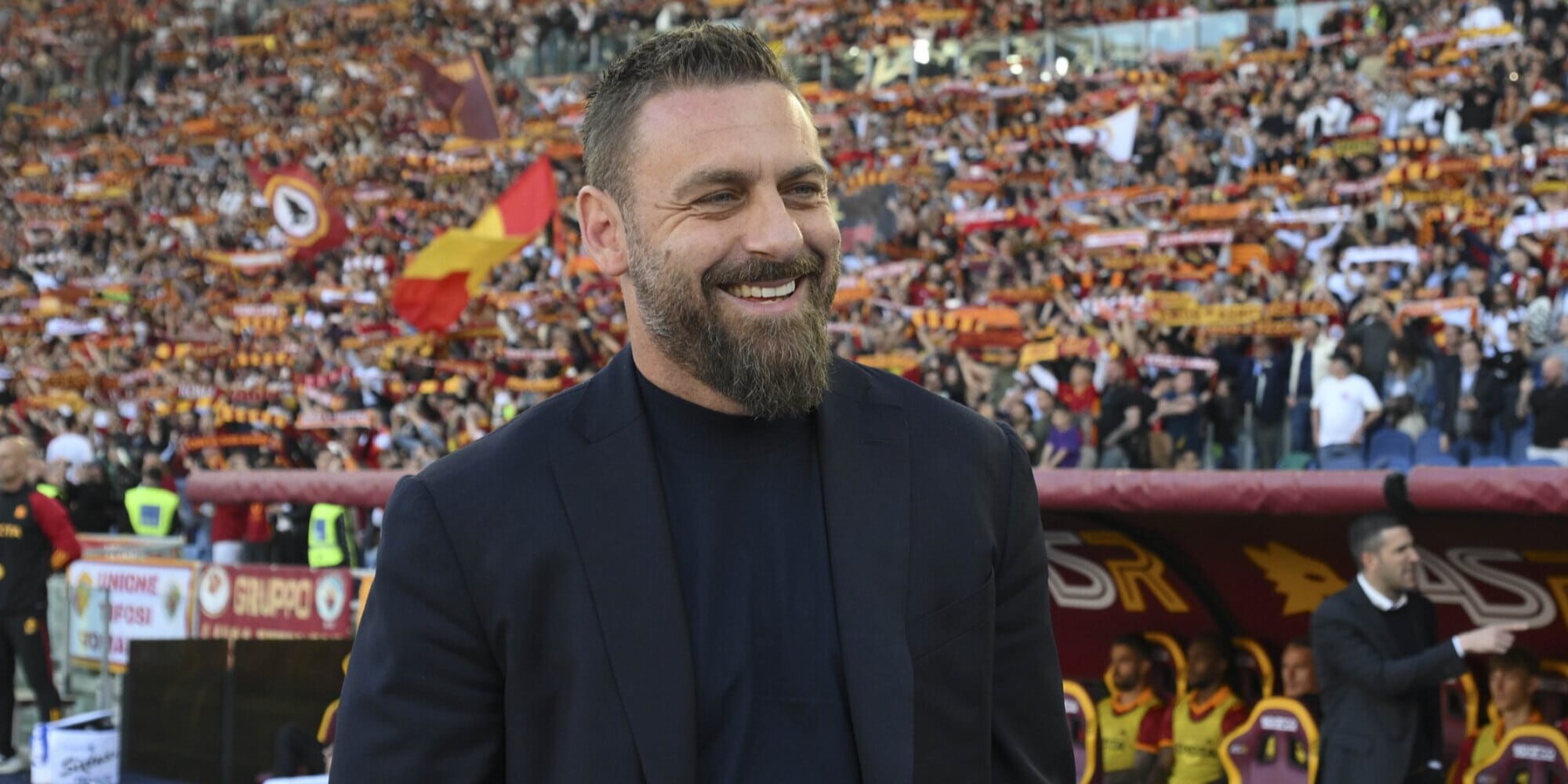 De Rossi in conferenza stampa dopo il derby Roma-Lazio, rivivi la diretta
