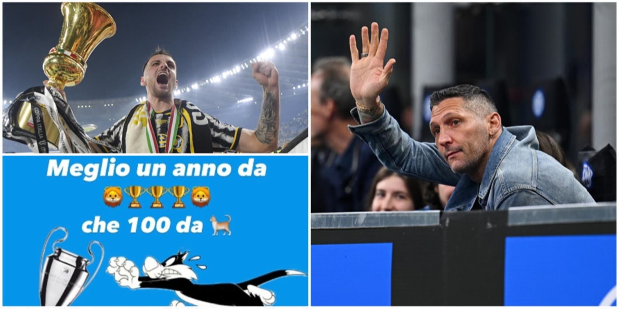 Materazzi contro Gatti: l'ex Inter in tackle dopo il trionfo della Juve ...