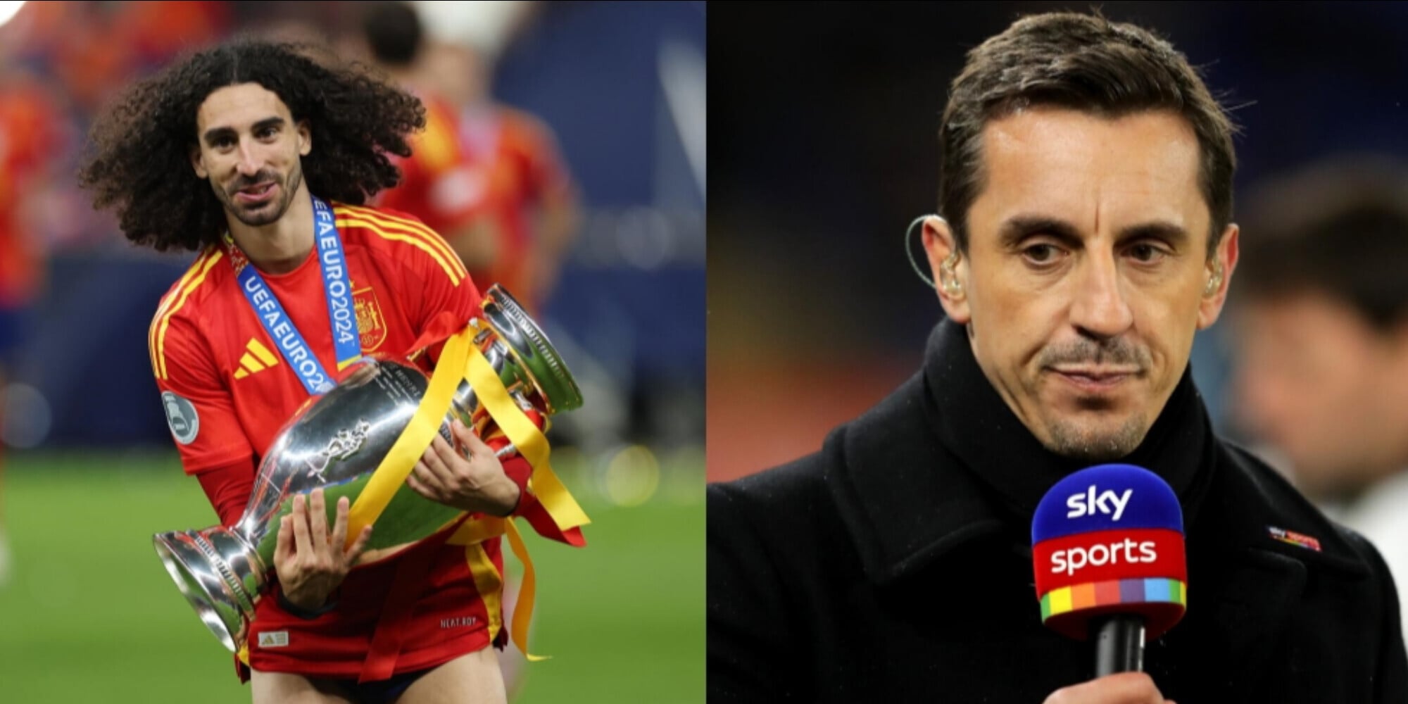 Spagna campione, Cucurella sbeffeggia Gary Neville: "Grazie per il tuo ...