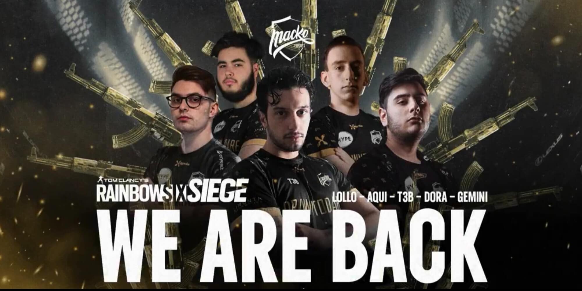 Rainbow Six, i Macko Esports tornano con un roster italiano