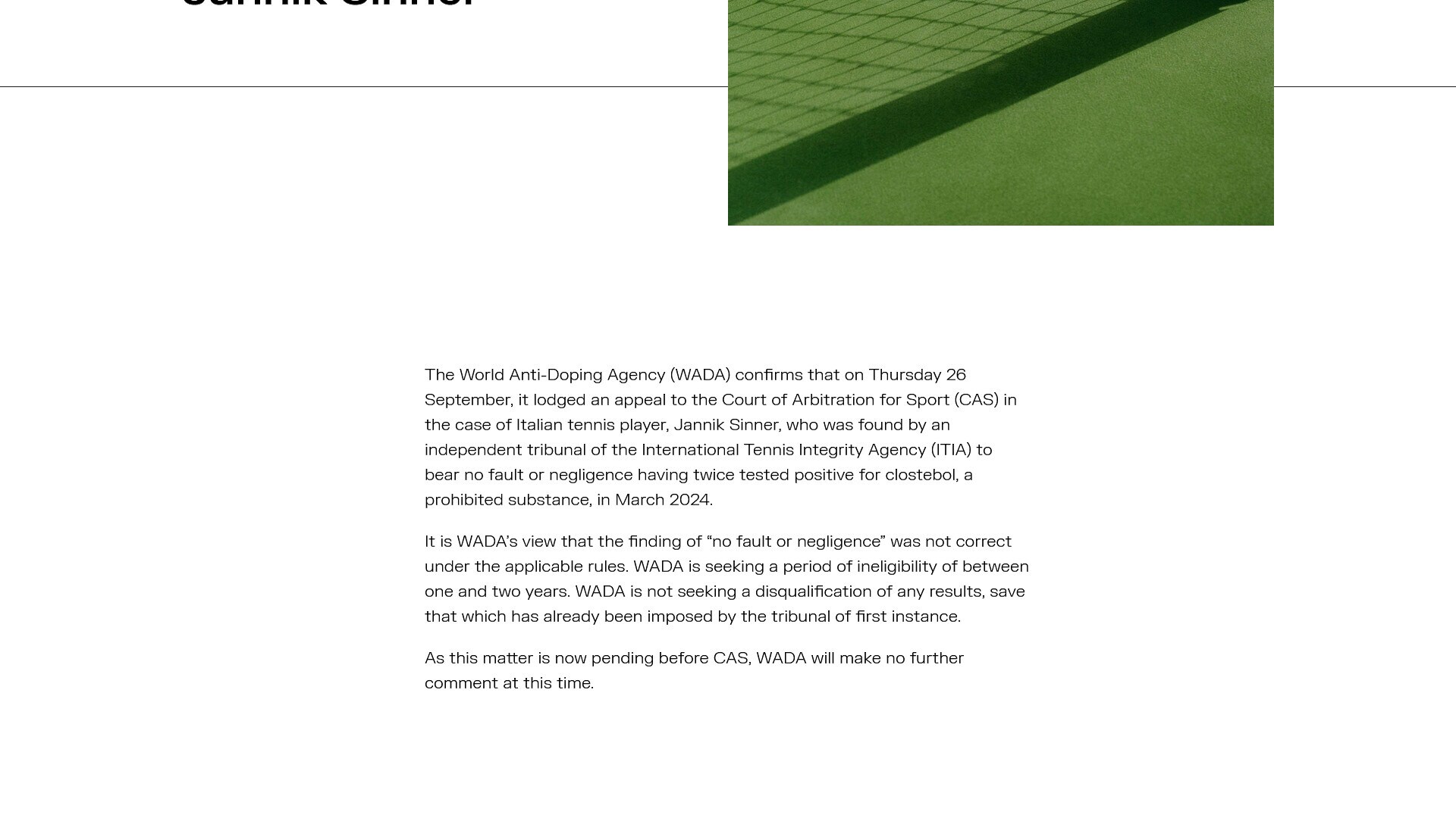 Sinner e il caso doping, cosa significa per il tennis: dagli Usa i ... Sinner e il caso doping, cosa significa per il tennis: dagli Usa i ...