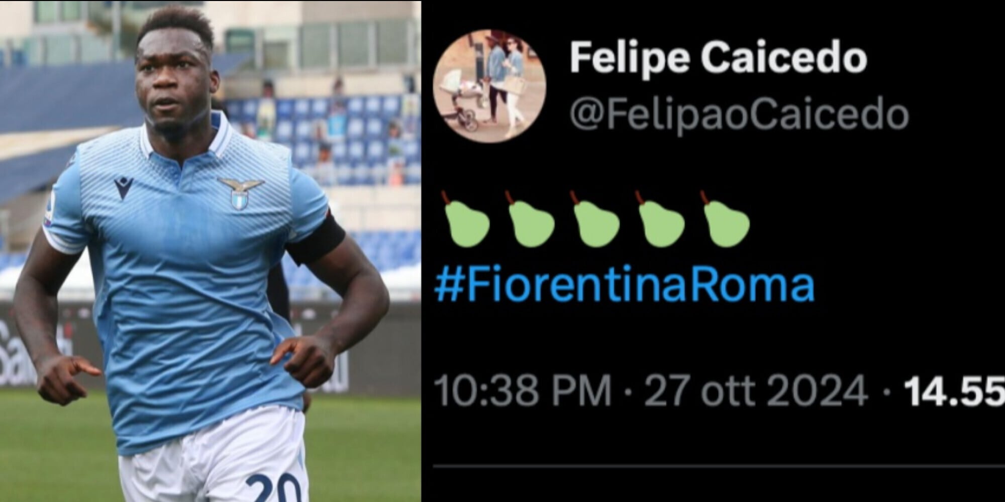 Caicedo e lo sfottò virale alla Roma dopo il ko con la Fiorentina ...