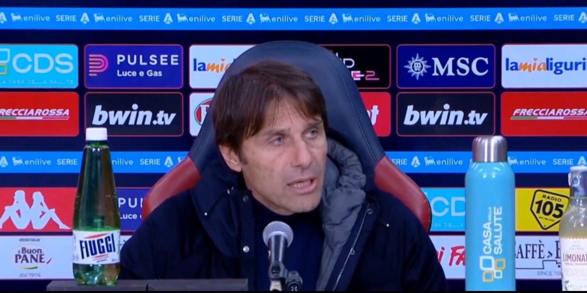 Conte, interviste e conferenza stampa dopo Genoa-Napoli: rivivi la diretta