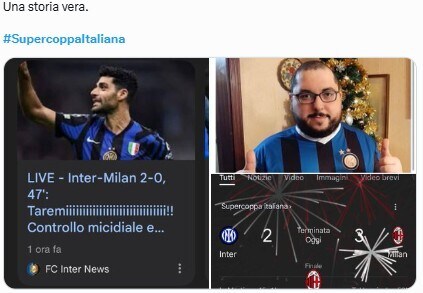 Il Milan vince la Supercoppa, sui social impazzano le ironie: "Inter ...